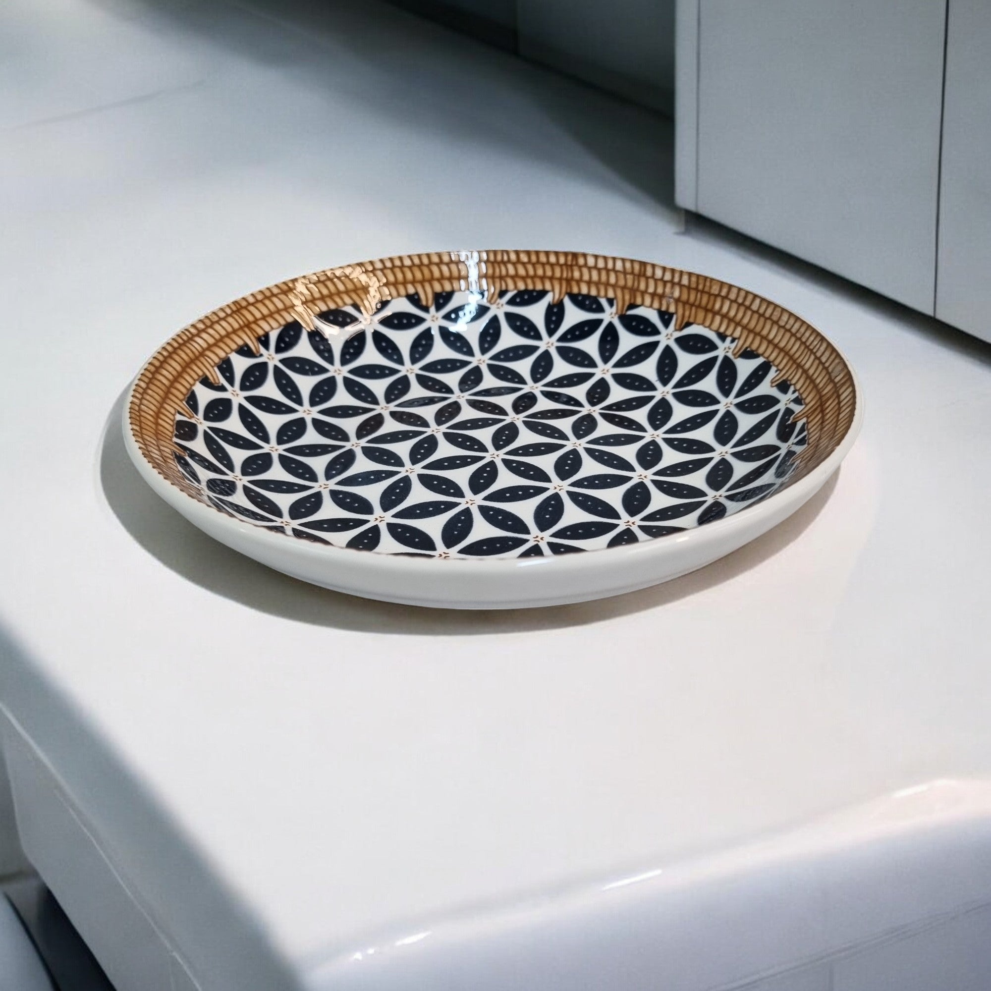Starburst Ceramic Deep Plate (8 inch) – Izhar
