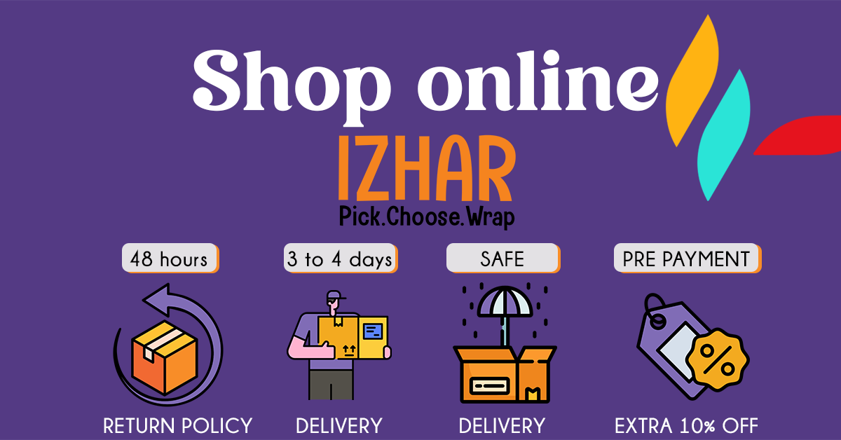 Izhar : Welcome to our online brand store